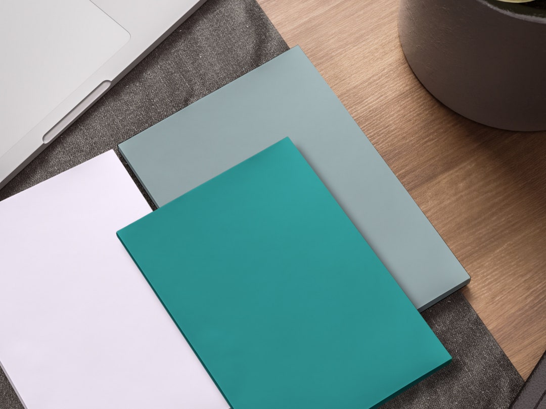 Blue Sticky Note Bundle, Modern Beach Post-it Notepad Set, Minimalist ...