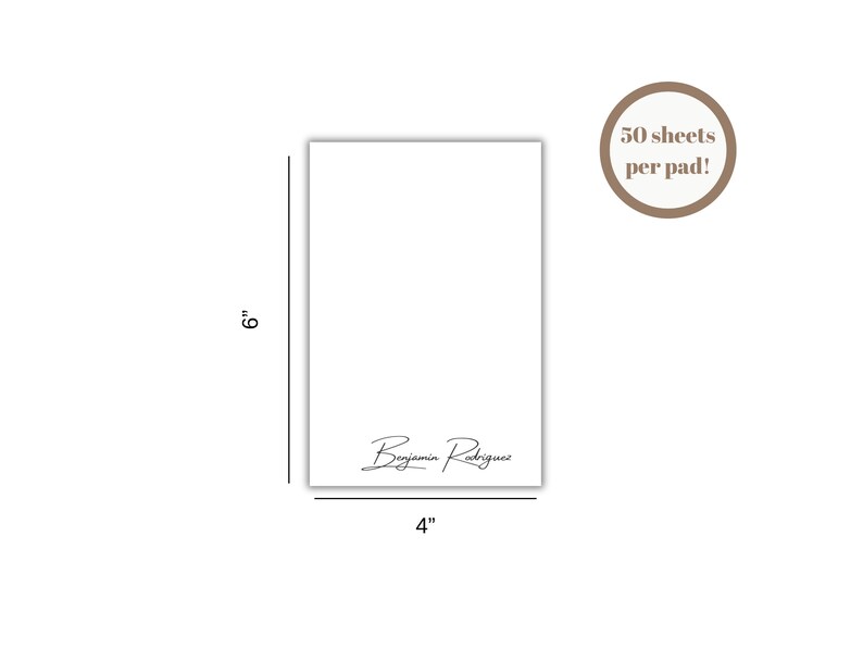 Personalized Signature Sticky Note, Custom Signature Sticky Notepad ...