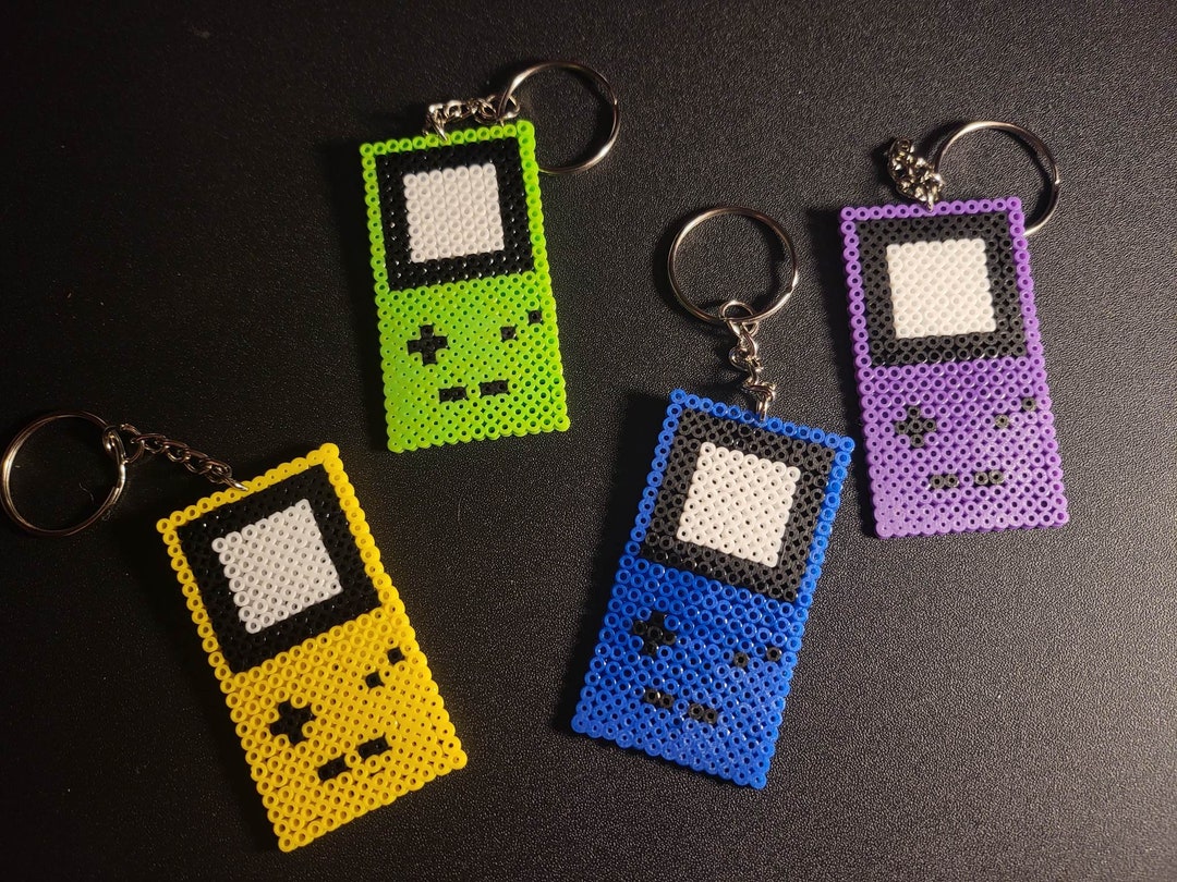 Gameboy Color Perler Bead Keychain - Etsy
