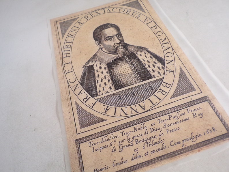 The Real King James Iron on Heat Stamp - Etsy