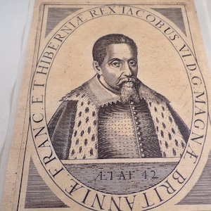 The Real King James Iron on Heat Stamp - Etsy