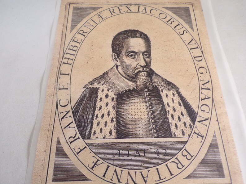 The Real King James Iron on Heat Stamp - Etsy