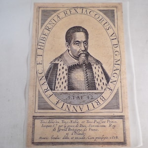 The Real King James Iron on Heat Stamp - Etsy