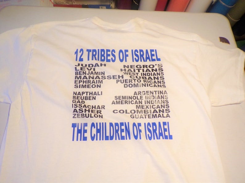 Lost but Now Found the 12 Tribes of Israel Chart Work Exclusive - Etsy