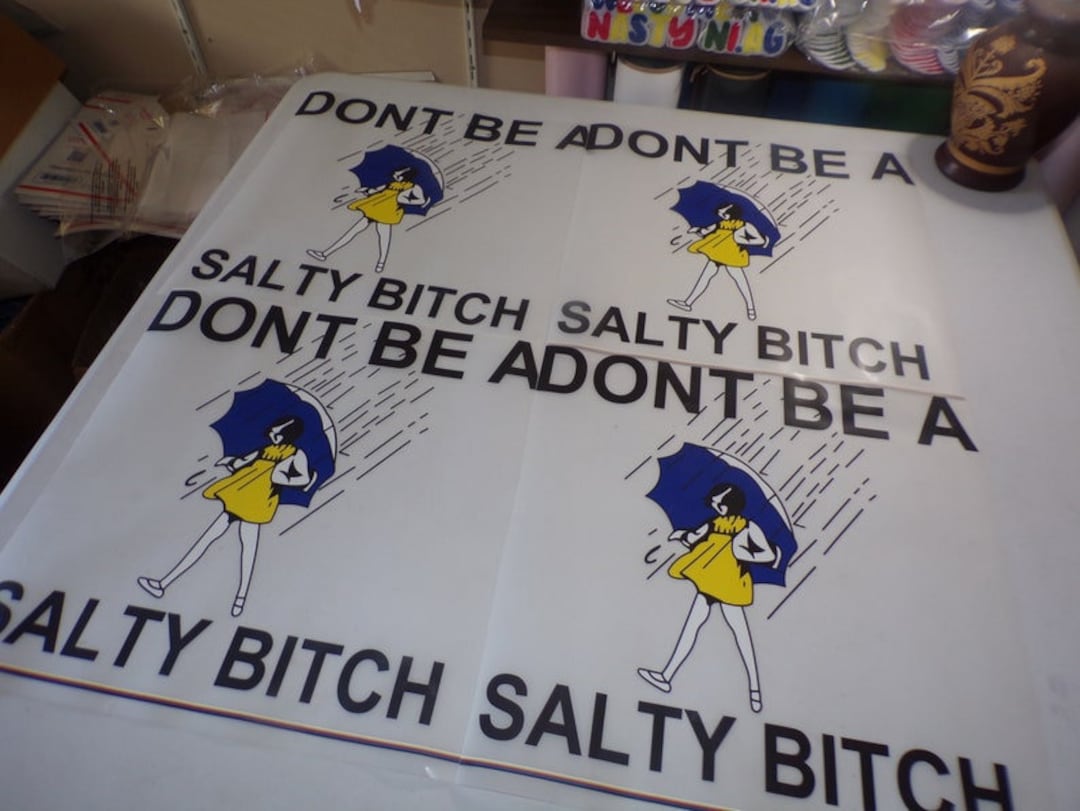 Don't Be A Salty Bitch 1 Piece Patch Black Writing - Etsy