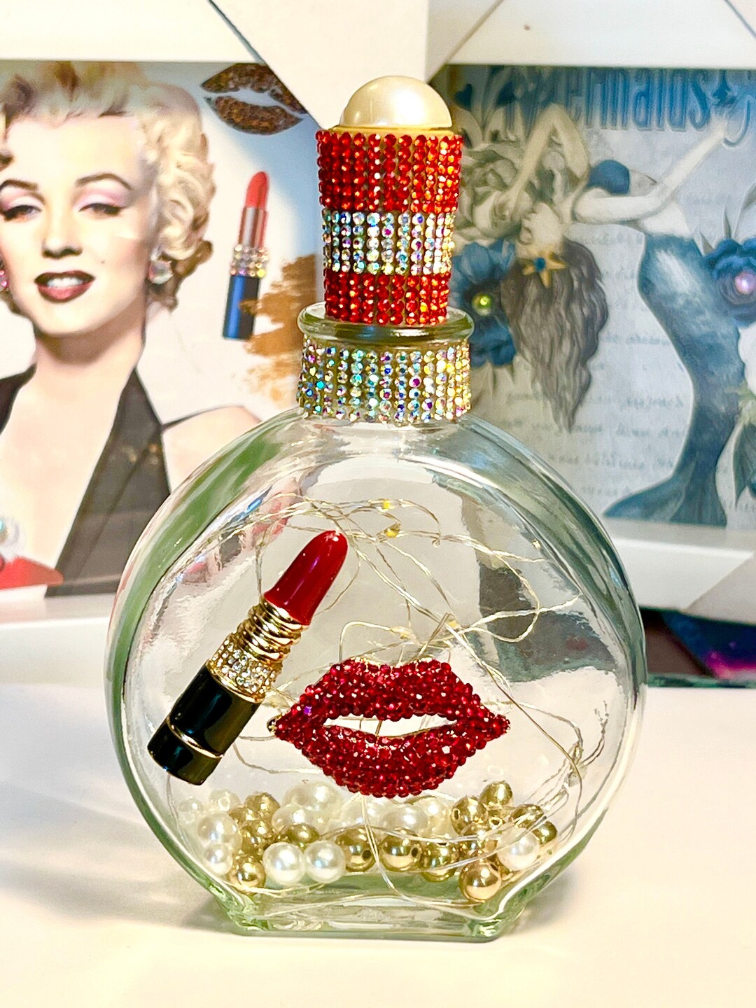 Marilyn Monroe Inspired Fairy Lights Bottle - Etsy