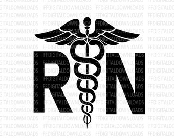 Rn Symbol Clipart RN Nurse, Registered Nurse, Medical Symbol, Nurse'