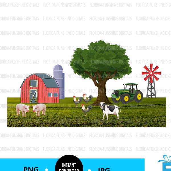 Farm Scene - Etsy