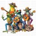 Frog Band Clipart, Bluegrass Frog Band, Frog Band PNG, Frog Shirt ...