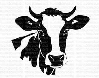 Cow With Tail Clipart Svg - Etsy