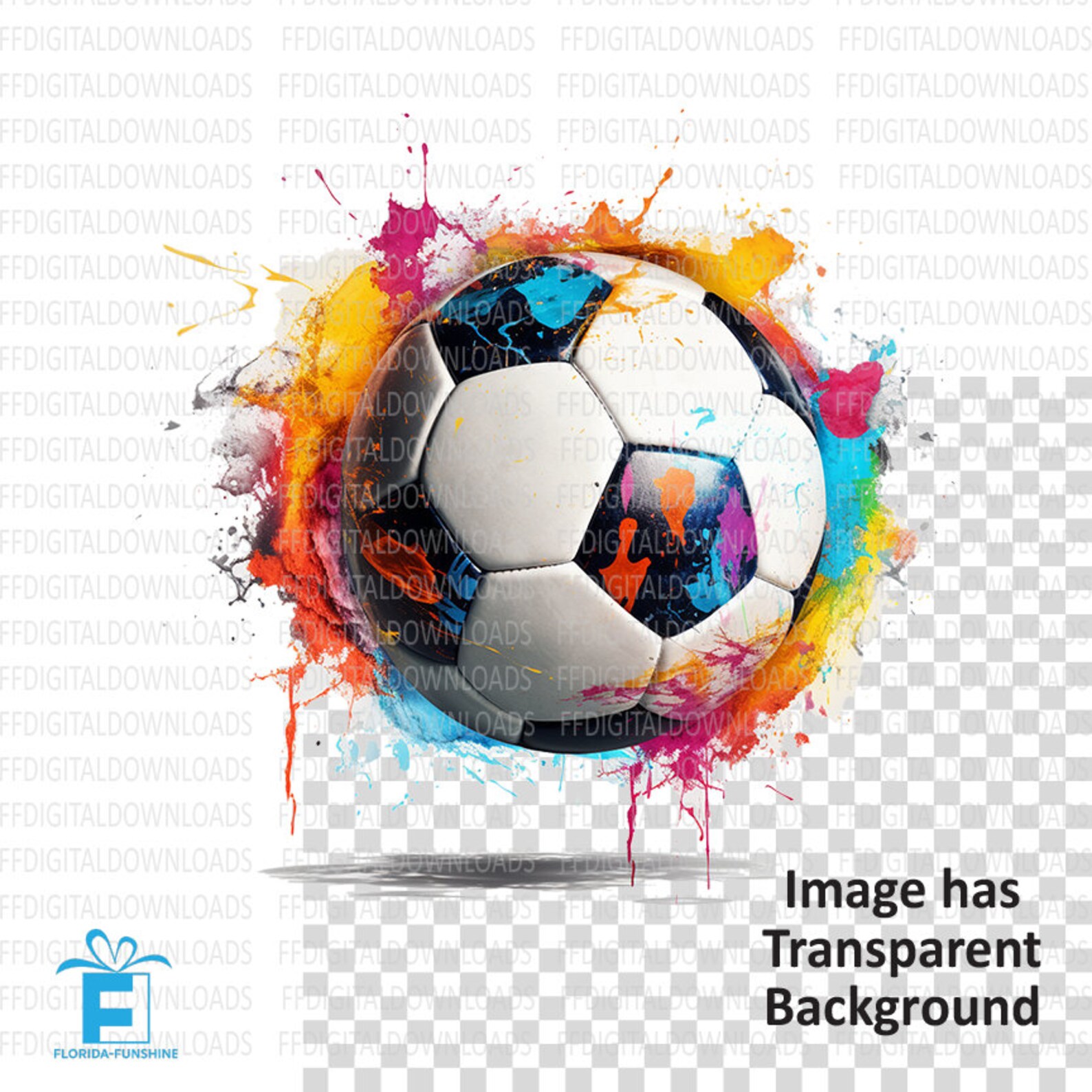 Soccer Ball Clipart Soccer Ball PNG Watercolor Soccer Ball - Etsy