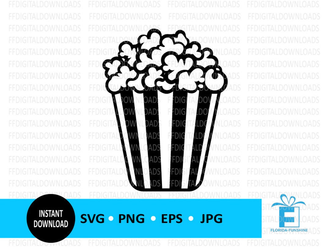 Popcorn SVG, Popcorn PNG, Popcorn Clipart, Popcorn Vector, Popcorn ...
