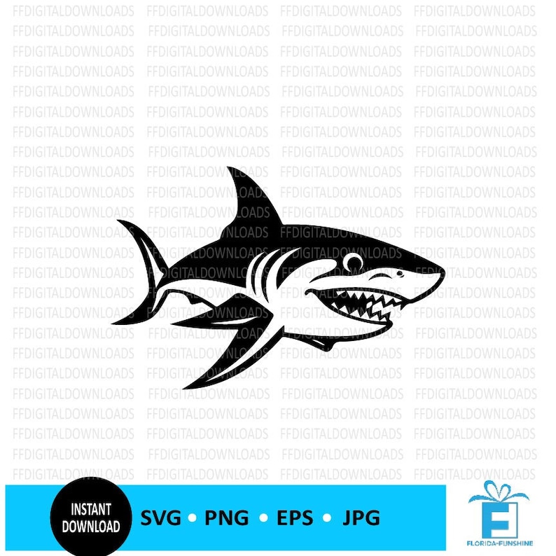 Shark SVG Shark PNG Shark Clipart Shark Vector Shark - Etsy