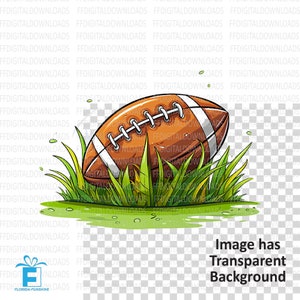 Football Clipart, Football PNG, Football on Grass, Football Design ...