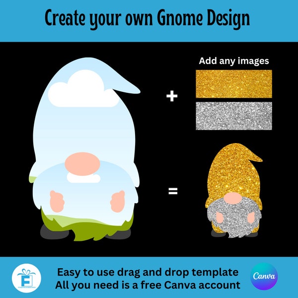 Gnome Template - Etsy
