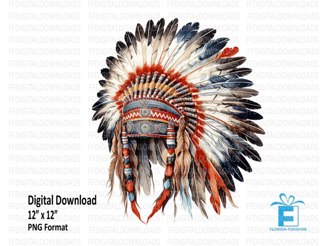 Native American Head Dress Clipart, Native American Head Dress PNG ...