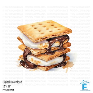 Smores Clipart, Smores PNG, Smores Image, Smores Digital Clipart ...