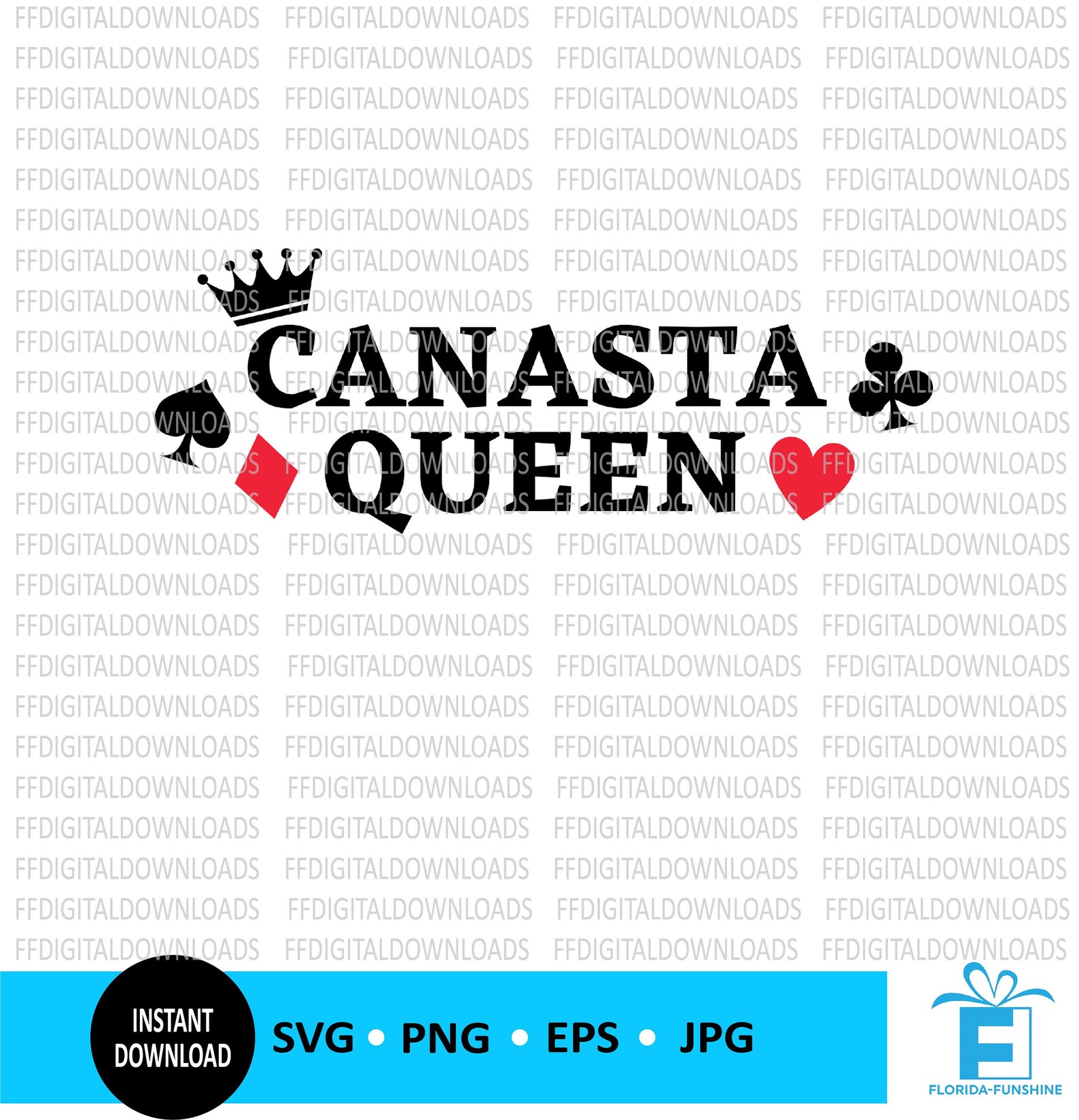 Canasta SVG canasta PNG Canasta Queen Svg Instant - Etsy
