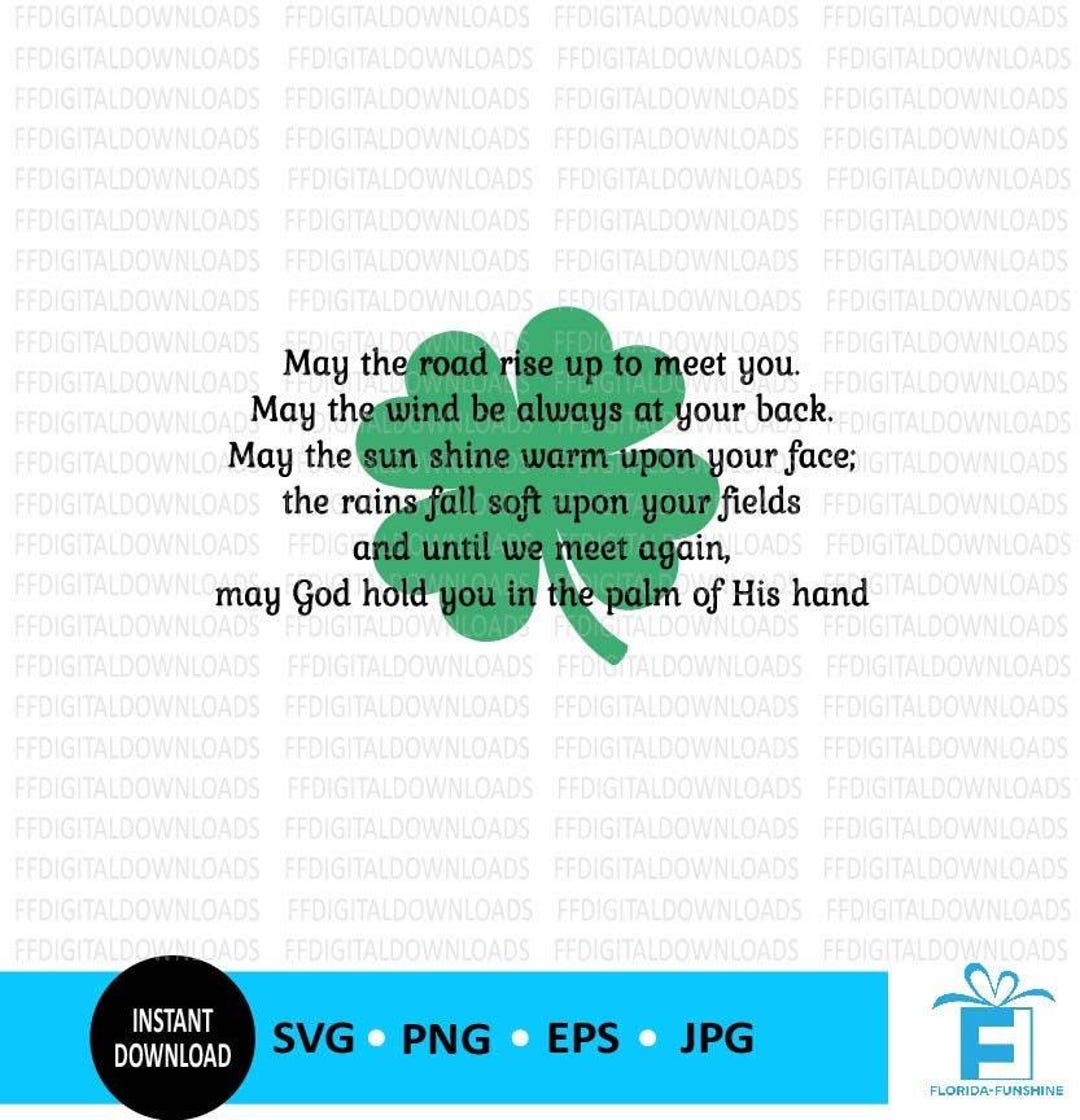 Irish Prayer SVG - Memorial SVG - Memorial PNG - Shamrock Svg - Instant ...