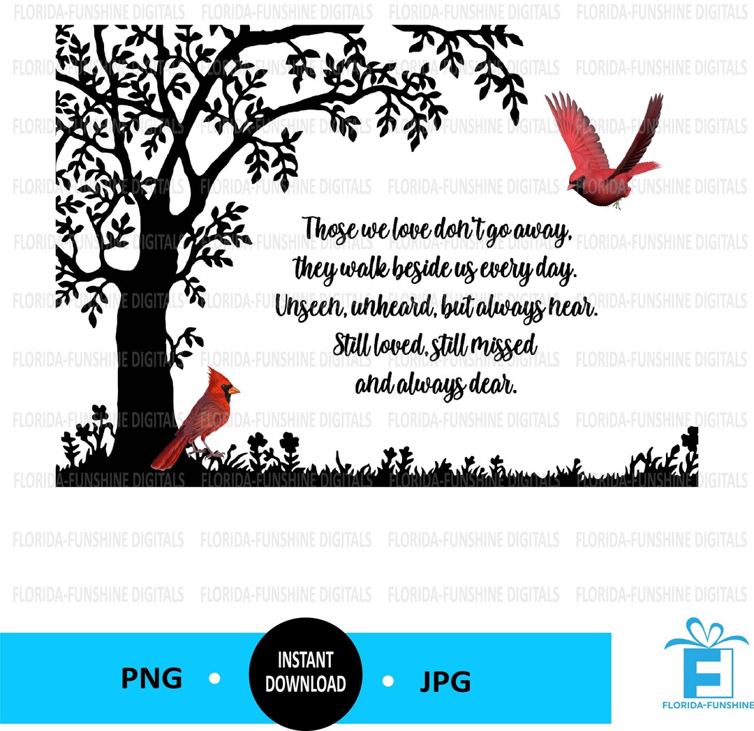 Memorial PNG Sublimation Cardinal Memorial Download Cardinal Memorial ...