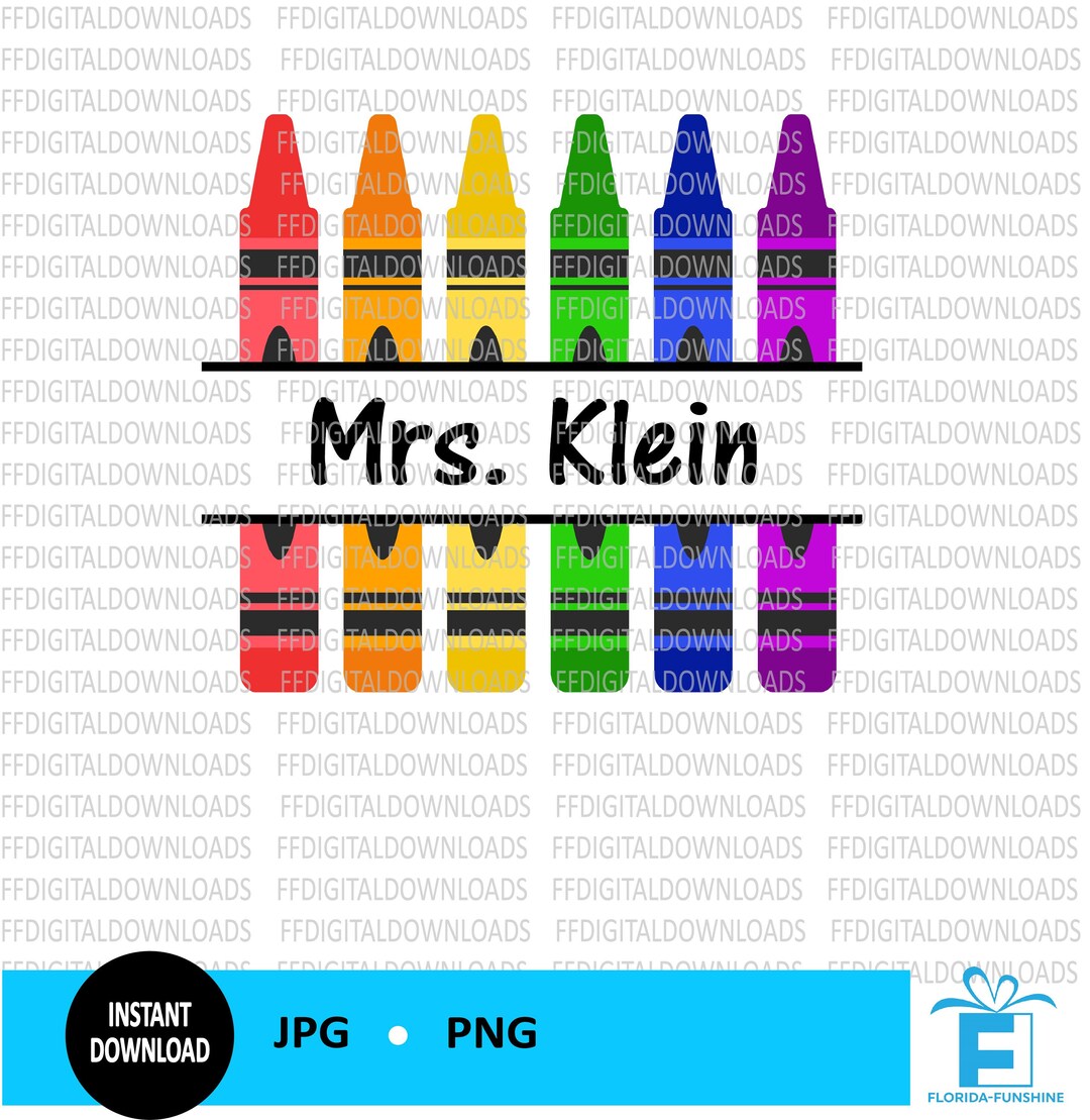 Crayon Monogram Svg, Crayon Split Monogram Svg, Teacher Monogram Svg ...