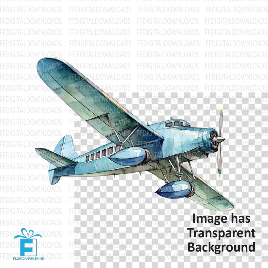 Airplane PNG Watercolor Airplane Clipart Airplane Design - Etsy