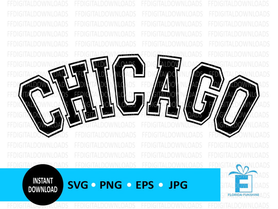 Chicago SVG, Chicago PNG, Chicago Shirt Design, Chicago Vector, Chicago ...
