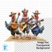 Chicken Band Clipart, Bluegrass Chicken Band, Chicken Band PNG, Chicken ...