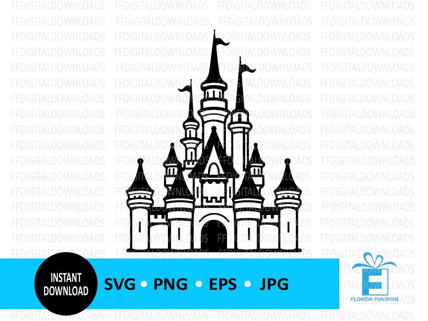 Castle SVG, Princess Castle PNG, Princess Castle Clipart, Princess ...
