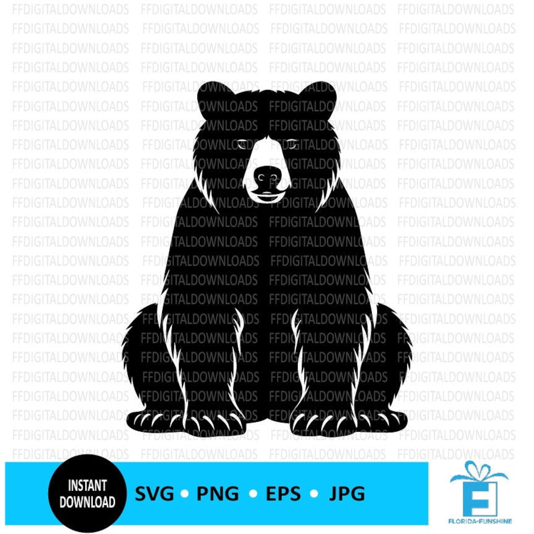Bear SVG Bear PNG Bear Clipart Bear Vector Graphic Design - Etsy