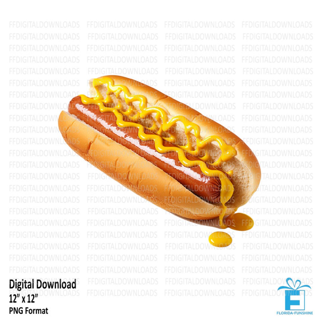 Hot Dog Clipart Hot Dog PNG Hot Dog Digital Clipart Hot Dog - Etsy ...