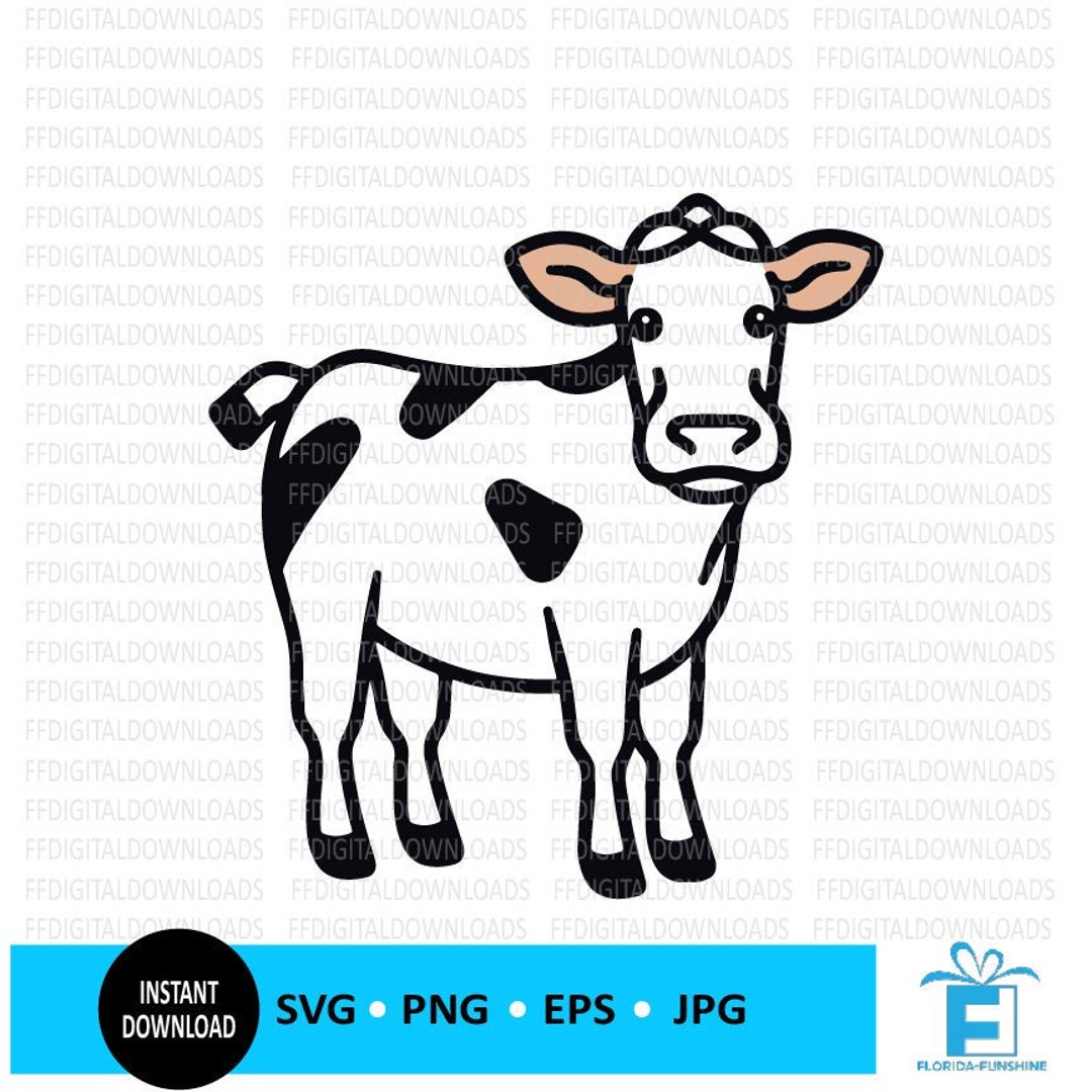 Cow SVG Cow PNG Cow Clipart Layered Cow Svg Cow Graphic - Etsy