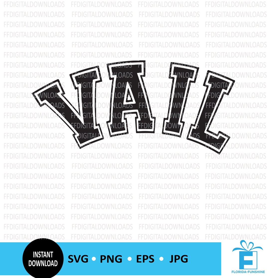 Vail SVG, Vail PNG, Vail Shirt Design, Vail Colorado, Vail Varsity ...
