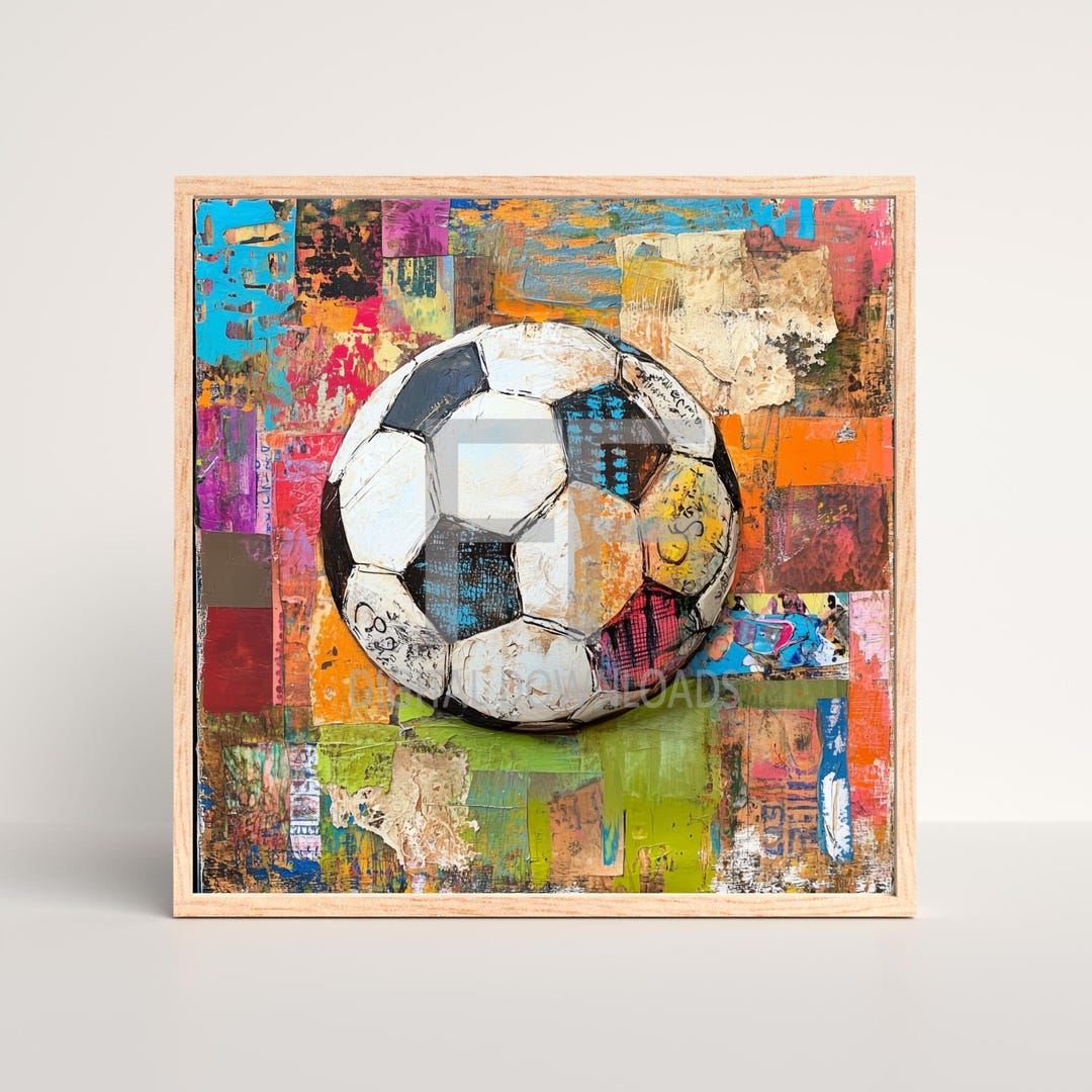Soccer Ball PNG, Soccer Ball Art, Digital Artwork, Printable Digital ...
