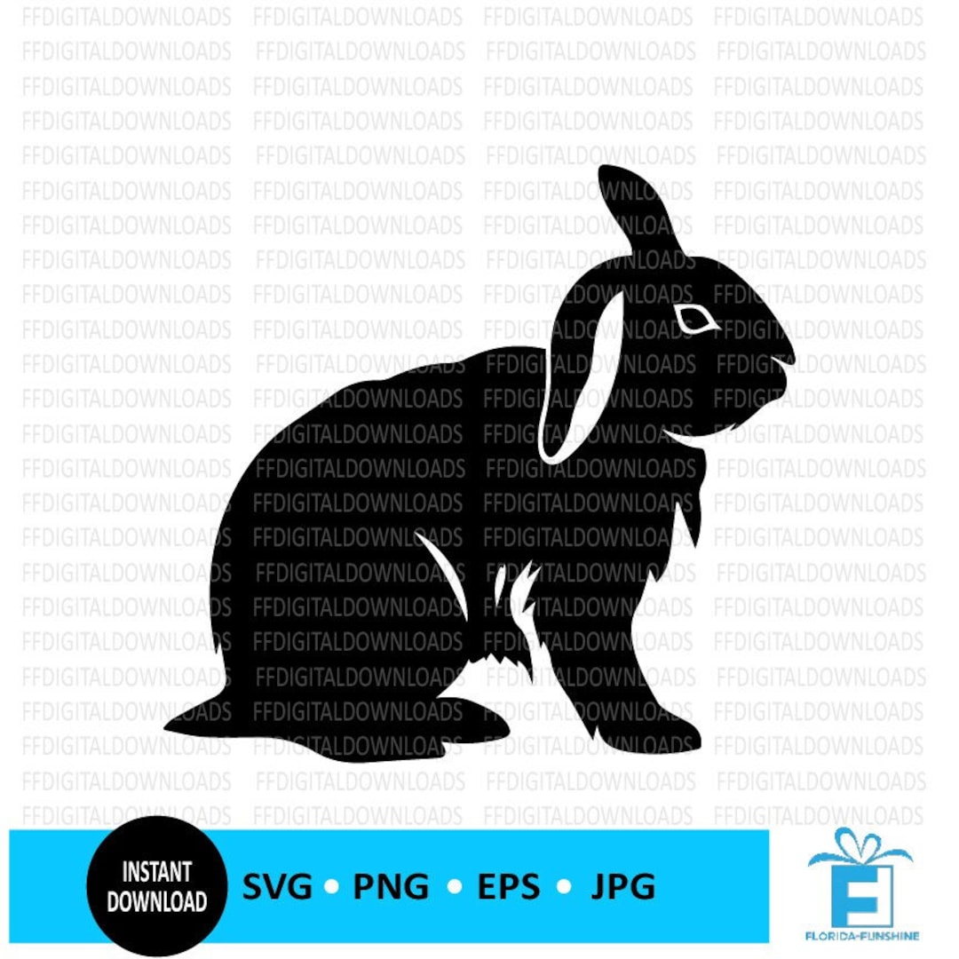 Rabbit SVG Rabbit PNG Lop Eared Rabbit Svg Floppy Ear - Etsy