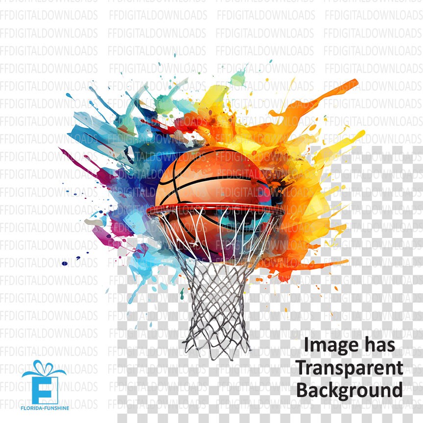 Basketball Clipart Basketball PNG Basketball Design Png - Etsy