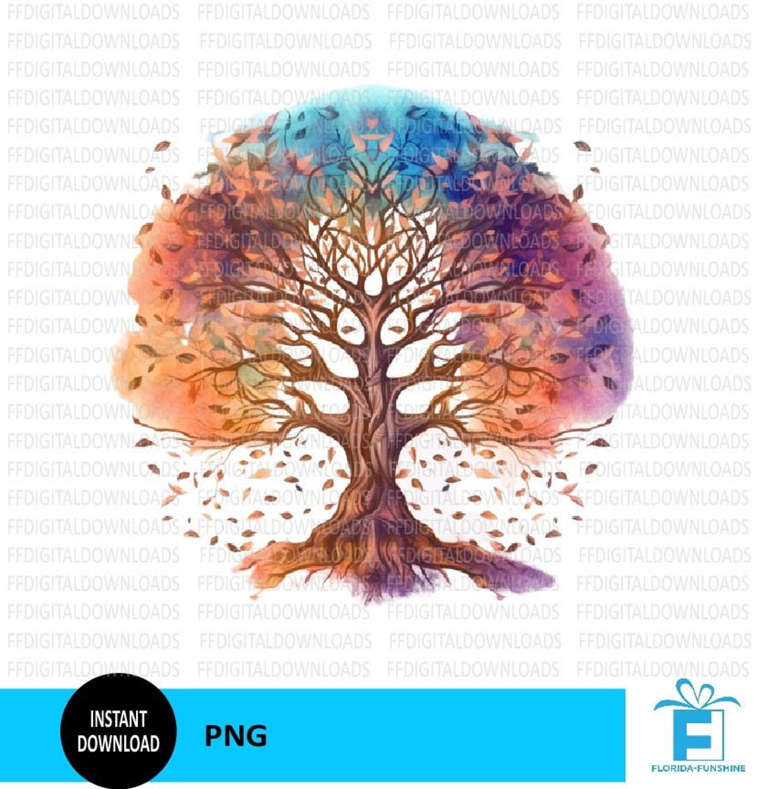 Tree of Life Design Tree of Life PNG Watercolor Tree of Life - Etsy