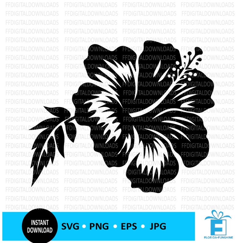 Hibiscus SVG Hibiscus PNG Hibiscus Clipart Hibiscus Vector - Etsy