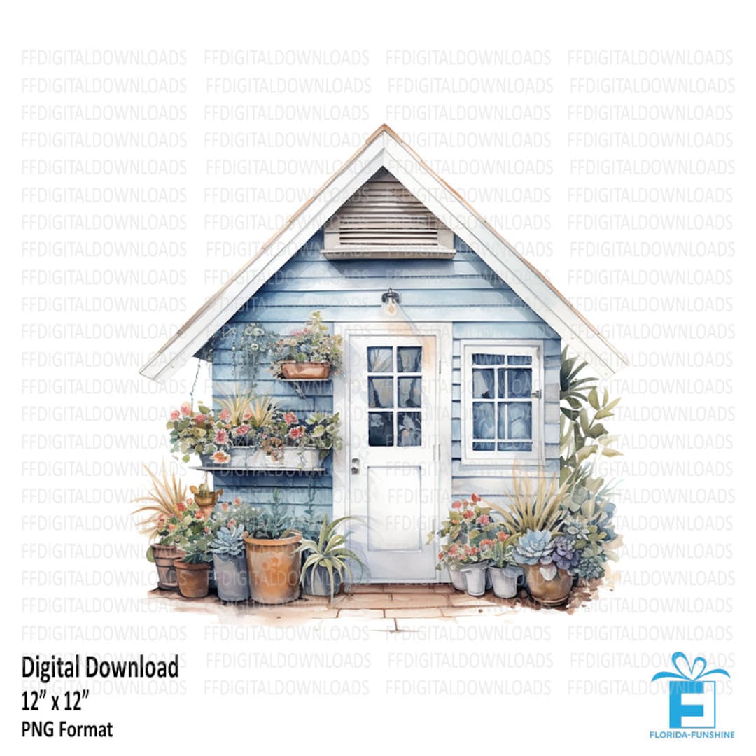 She Shed Clipart, She Shed Png, Watercolor She Shed, She Shed ...