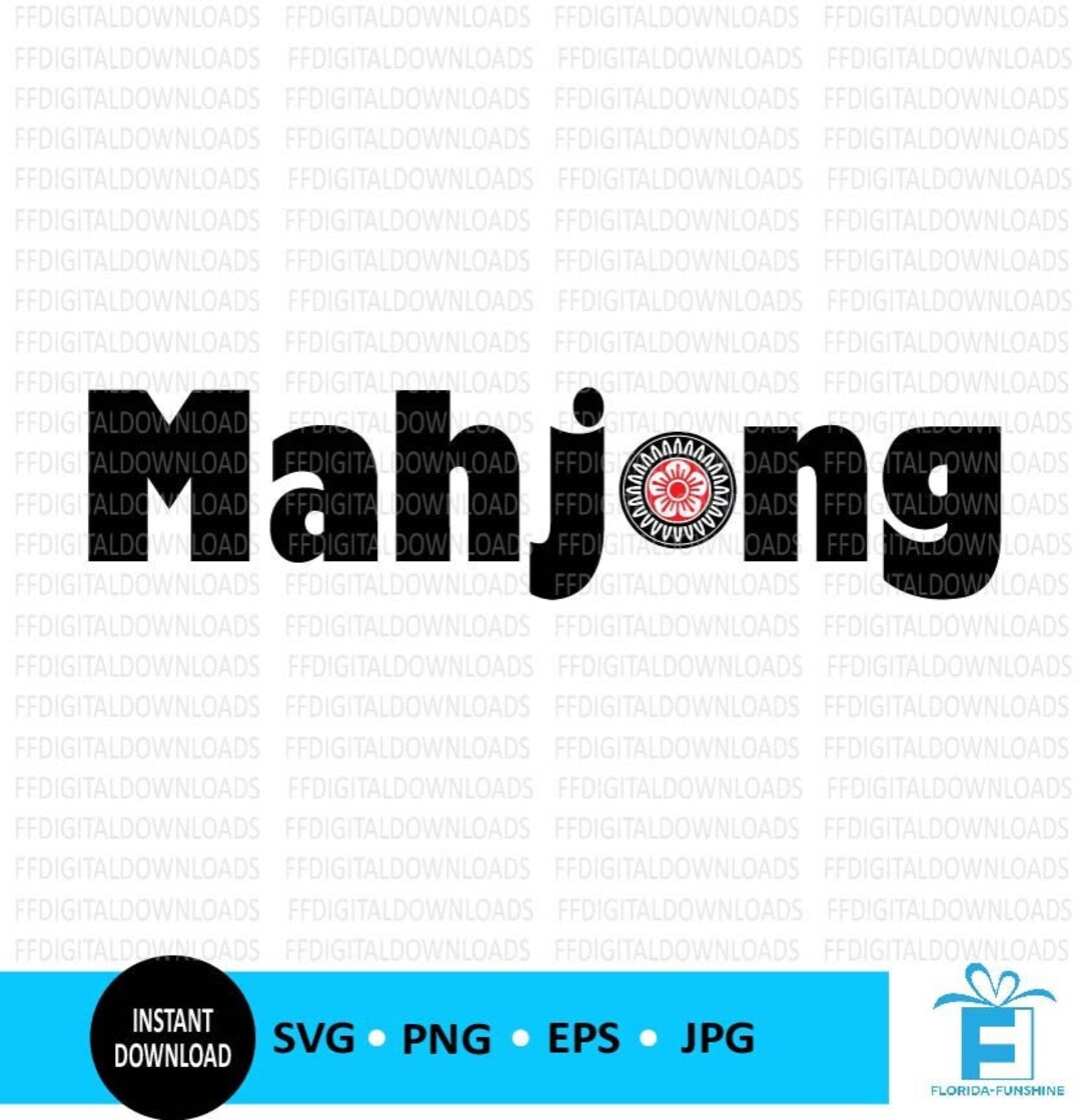 Mahjong Svg, Mahjong PNG, Jpg, Mahjong Shirt Design, Mahjong With One ...