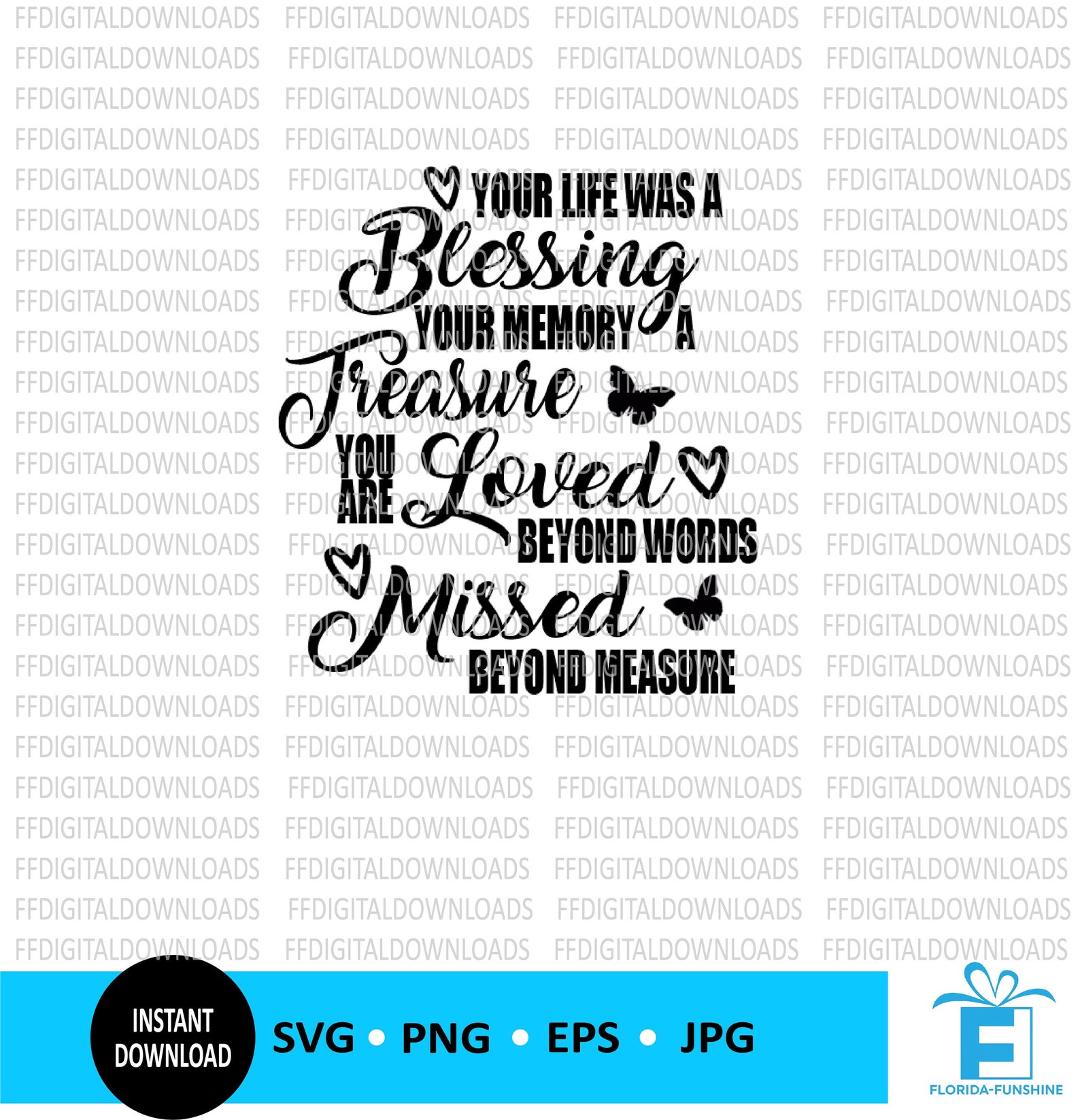 Memorial SVG Memorial PNG in Loving Memory SVG memorial - Etsy