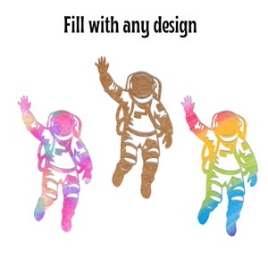 Astronaut Clipart Astronaut Canva Frame Drag and Drop - Etsy
