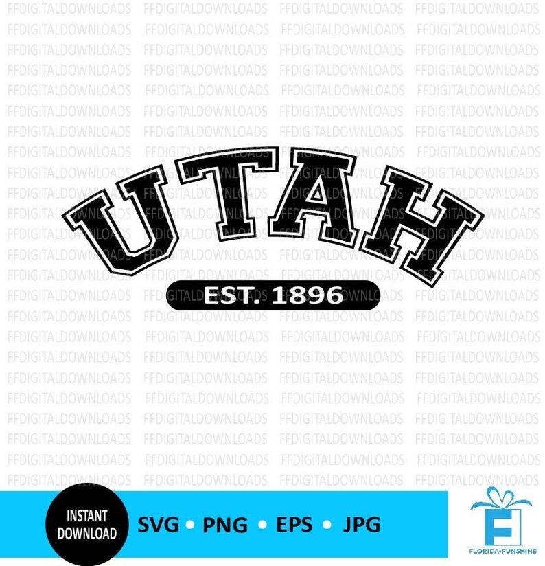 Utah SVG Utah PNG Utah Shirt Design Utah Gift Utah Est - Etsy