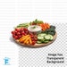 Crudite Clipart, Crudite Png, Vegetables and Dip Clipart, Digital ...