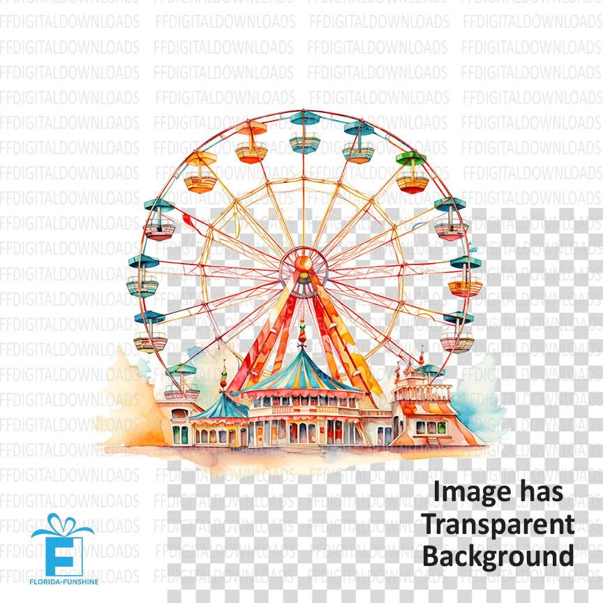 Ferris Wheel Cart Clipart