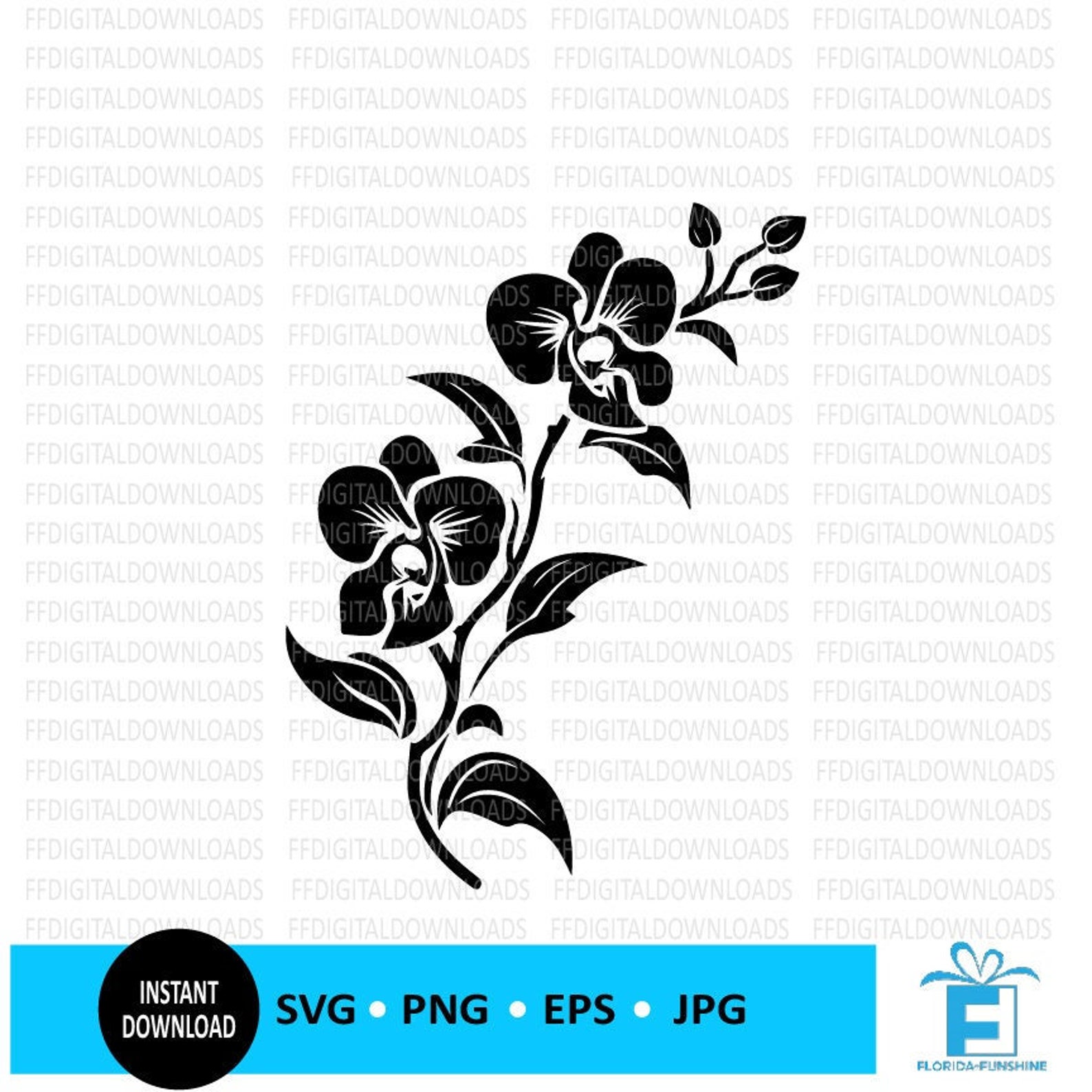 Orchids SVG, Orchid PNG, Orchid Clipart, Orchid Flower Svg, Orchid ...