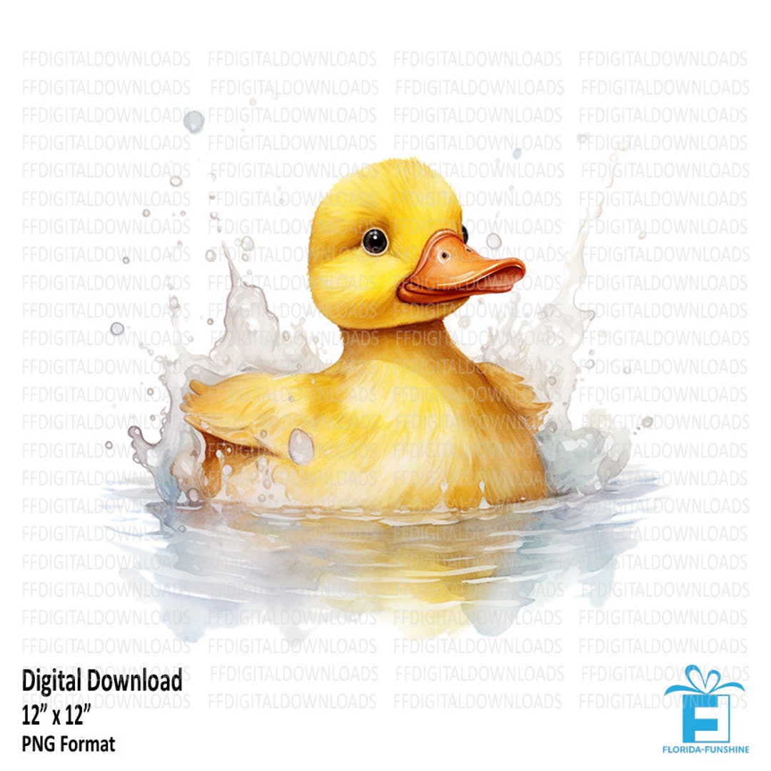 Rubber Duck Clipart Rubber Duck Png Watercolor Rubber Duck - Etsy Australia