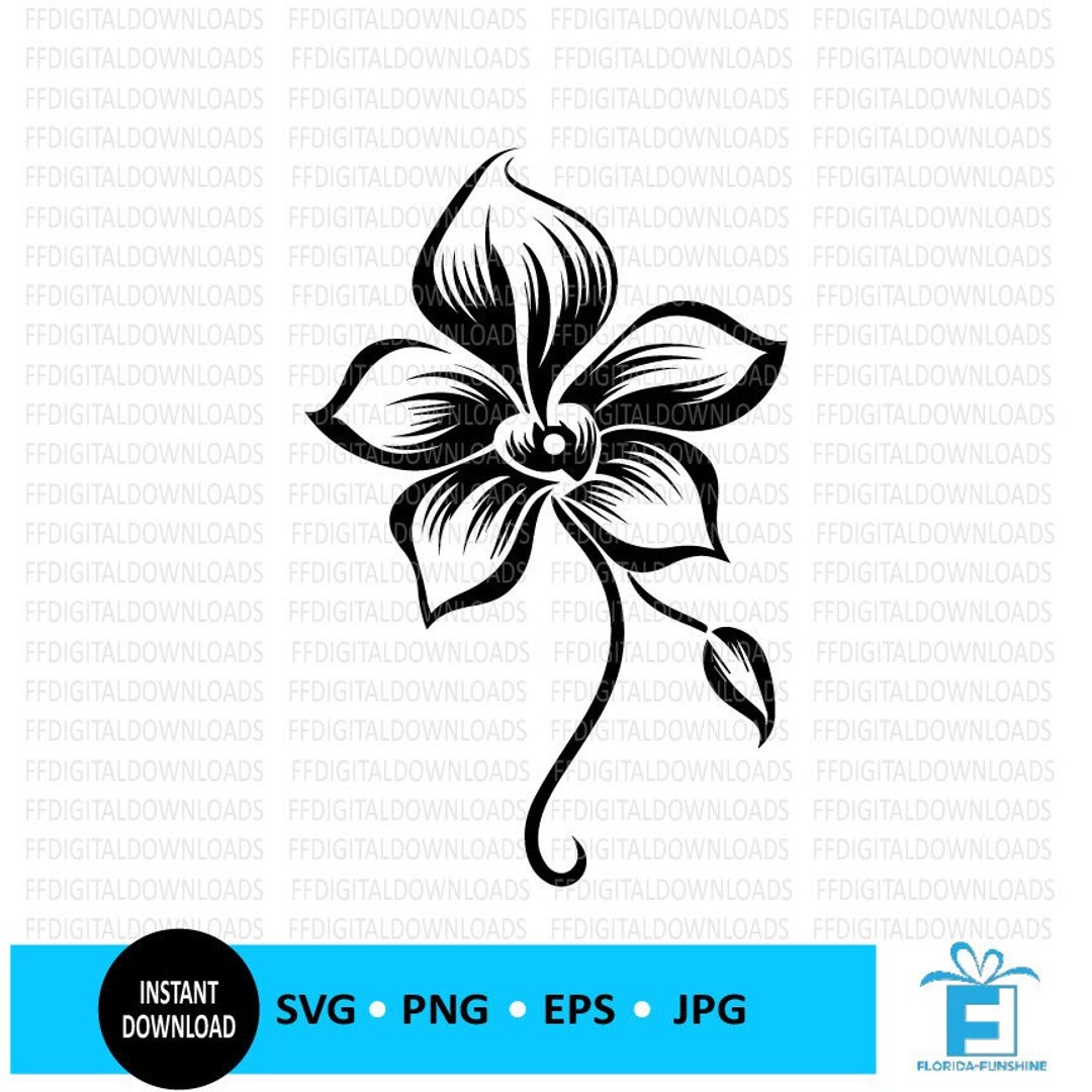 Orchid SVG, Orchid PNG, Orchid Clipart, Orchid Flowers Svg, Orchid ...