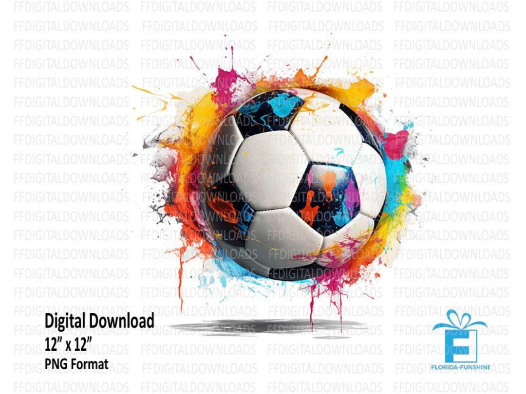 Soccer Ball Clipart, Soccer Ball PNG, Watercolor Soccer Ball Design Png ...