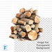 Logs Clipart, Firewood, Log Pile Png, Watercolor Logs, Digital Clipart ...